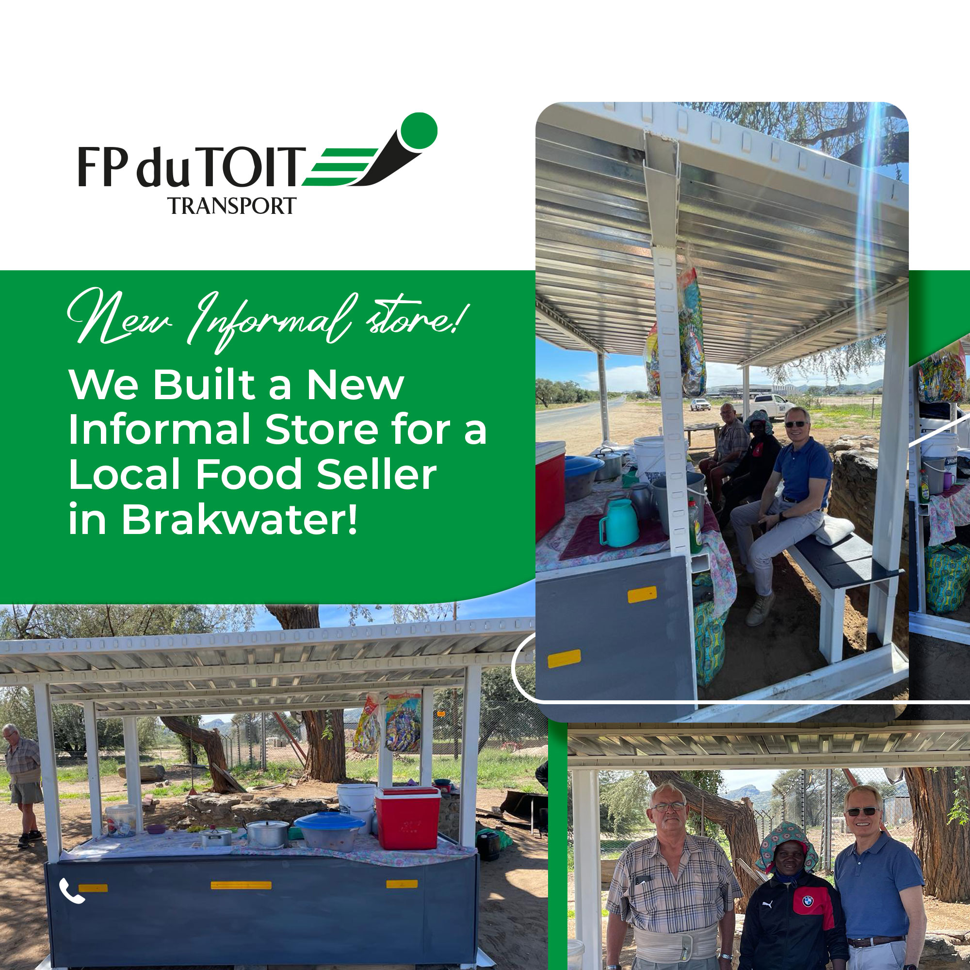 Our New Informal Store at Brakwater Depot - FP du TOIT